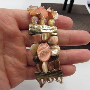 Jewelry | Unique Style Shell Expandable Bracelet Vintage | Poshmark